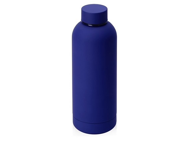 Vacuum thermo bottle with copper insulation "Cask", soft-touch, tube ...